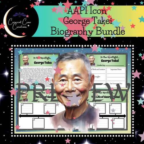 AAPI Icon George Takei AAPI Heritage Month Biography Bundle | TPT