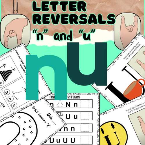 LETTER REVERSALS "u" and "n" by PavlyStyle | TPT