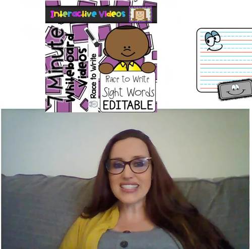 EDITABLE Sight Words - Whiteboard - Race to Write by The Primary Techie