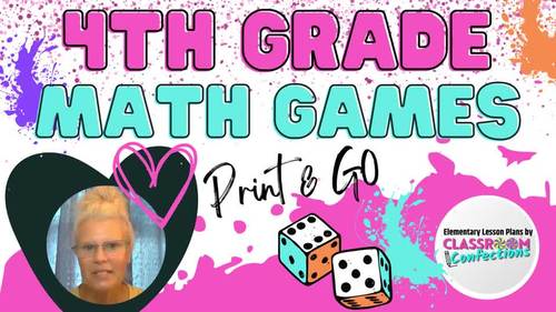 4th Grade Math Center Review Games Easy Prep Centers All Year | TPT
