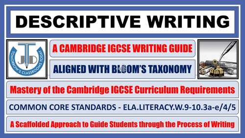 Mastering Descriptive Writing - A Cambridge IGCSE Guide - PPT by JOHN ...