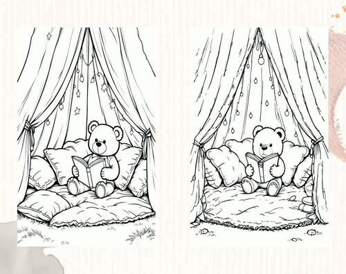 Hygge Kids Haven Coloring pages- collection of hygge coloring book