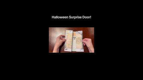 Fold & Reveal Halloween Surprise Door | Interactive Halloween Art Activity