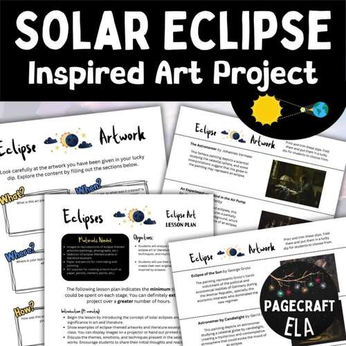 Solar Eclipse Art Project Activity | Lesson Plan & Printable ...