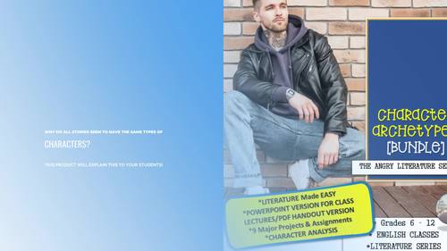 CHARACTER ARCHETYPES [BUNDLE] by The Angry Teacher Store | TPT