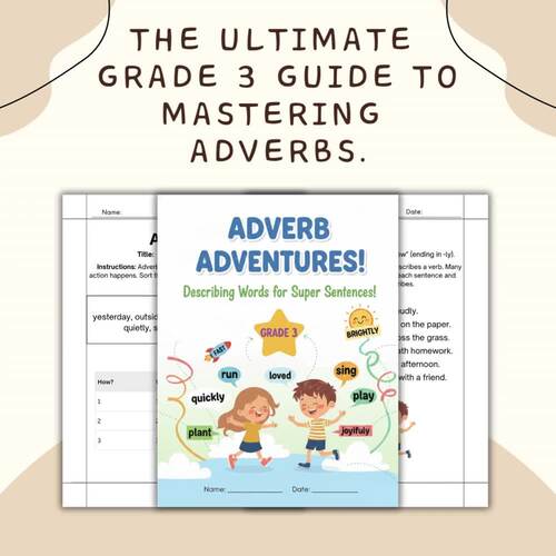 Adverbs Worksheets for Grade 3 - Grammar Practice & Review - Adverb ...
