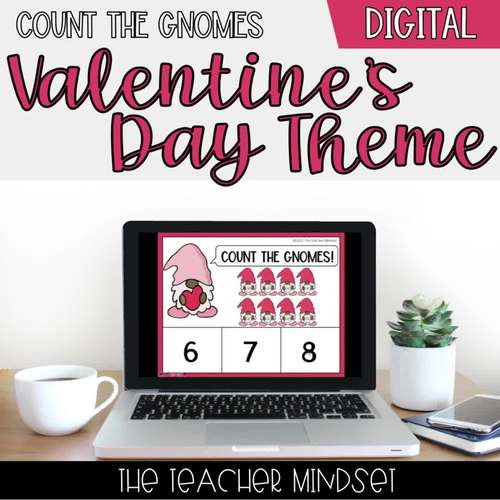 Count the Gnomes Number Sense Games | Valentine's Day Theme | Digital ...