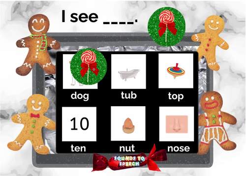 Sounds to Speech: "I see + CVC" Holiday-Themed Boom Cards by Therapy ...