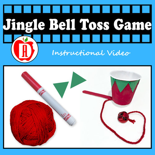 Christmas - Holiday Craft - Jingle Bell Toss Game by AvaDouglas | TPT