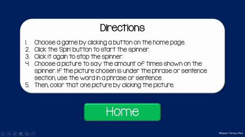 No Prep Digital Articulation Medial Sounds Spin & Say by Speech Therapy ...