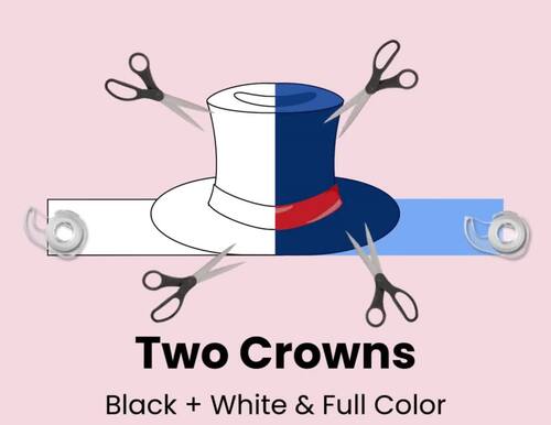 Top Hat Crown / Party Hat / Mask / Costume / Animal / Headband ** Two ...