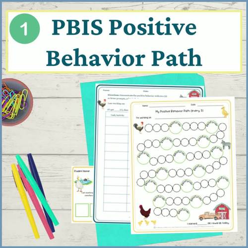 Behavior Visual Supports- Farm Bundle by The Responsive Educator