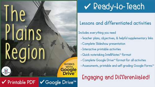 The Plains Region United States History Unit by The Teaching Bank