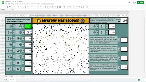 May the Fourth - Fractions Digital Math Activity - Pixel Art | TPT