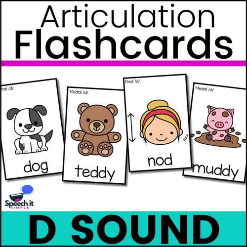 D Sound Articulation Target Cards - Artic - Apraxia - Phonology ...