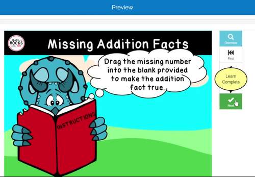 Missing Addends Missing Parts Dinosaur Boom Cards™ | Math Fact Fluency ...