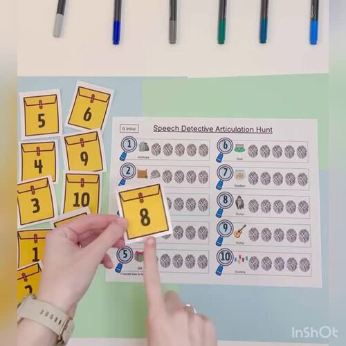 Speech Therapy Scavenger Hunt for Articulation (Early Sounds) & PK-2 ...