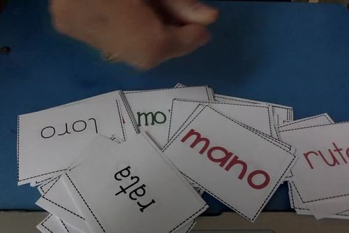 Palabras decodificables para practicar la lectura ~ vocabulario de palabras