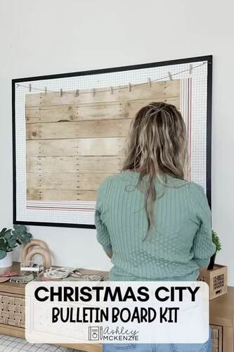 Christmas City Bulletin Board Kit | Holiday Classroom Decor by Ashley ...