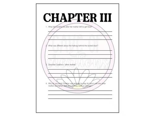 Coraline Novel Study - Printable Workbook with Assessments by Cave of ...