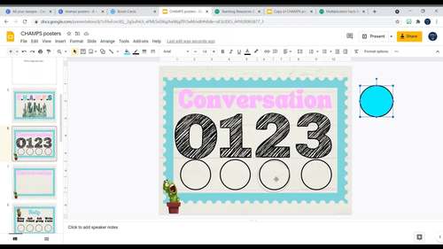 CHAMPS Classroom Management Posters for Google Slides by Hands on ...