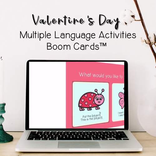 Valentine's Day Language Activities No Prep Speech Therapy Boom Cards™