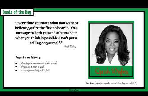 Black History Month Bell Ringer Slide Presentation: Scientist Edition