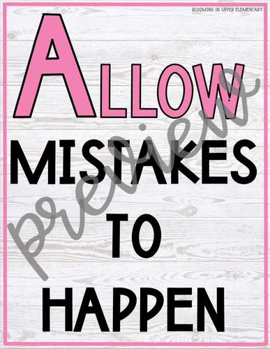 Growth Mindset Alphabet Poster Set: TROPICAL BRIGHTS | Inspirational ABCs