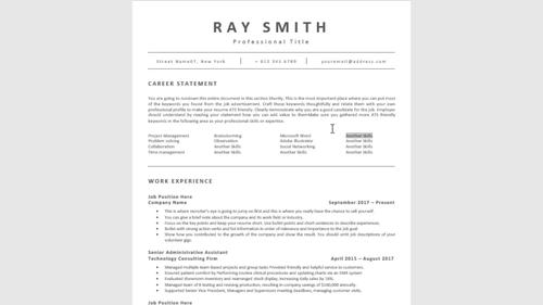 ATS resume template for Teacher, Educator CV + Cover Letter + Reference ...