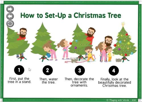 Holiday How Questions for Sequencing BOOM CARDS™ by Playing with Words