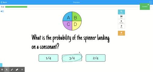 Probability Boom Cards by Try-Angle Math | Teachers Pay Teachers