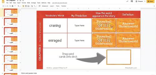 HARRY POTTER Novel Study VOCABULARY Student Slides | Distance Learning