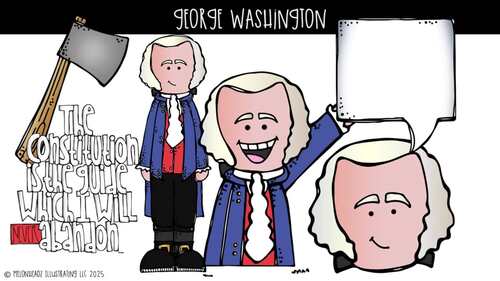 George Washington clip art, US President, Historical Figures Mini