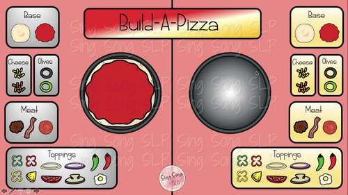 Build-A-Pizza Digital Powerpoint Game by Sing Song SLP | TpT