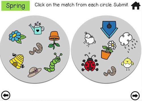 Spring Spot the Target Boom™ Cards | Spring Language by Speech Your Mind