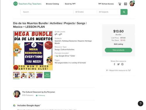 Día de los Muertos Bundle | Activities | Projects | Songs | Mexico ...