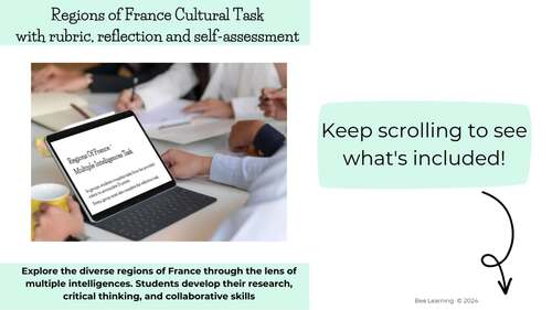 French Regions Project – Culture & Geography with Multiple Intelligences