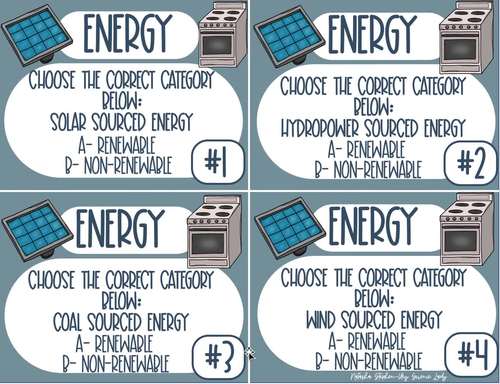 Forms of Energy Task Cards 4-PS3-2 by Hey Science Lady | TPT