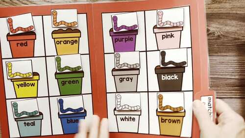 May / Flowers File Folders - Preschool, Kindergarten, Special Education