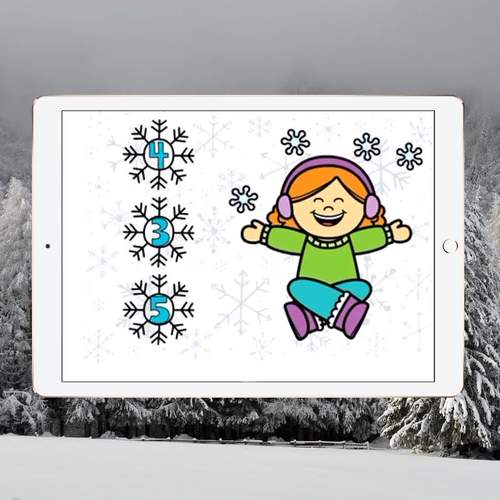 Cherche les nombres de 1 à 10 | Flocons de neige | Count in French Boom ...