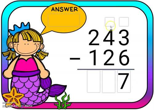 Subtraction with Regrouping Boom Cards™ Distance Learning Math | TPT