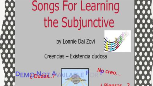 Songs for the Subjunctive D– Creencias ( Doubts) Digitally Enabled