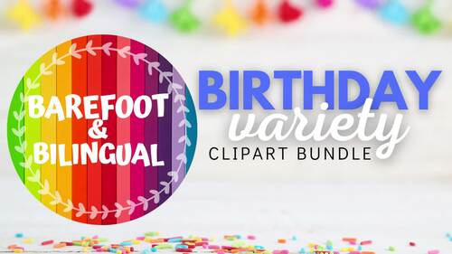 Birthday Clipart Variety Bundle | Birthday Party Clipart Bundle | TPT