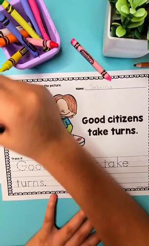 Good Citizenship Activities Being a Good Citizen at School Worksheets SEL