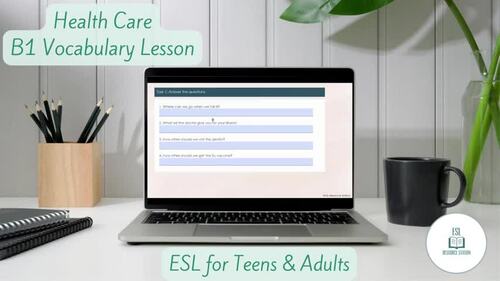 Intermediate ESL Vocabulary Lesson Plan, Activities, Worksheets ...