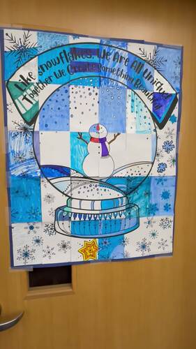 Winter Collaborative Poster – “Like Snowflakes, We Are All Unique”- SEL