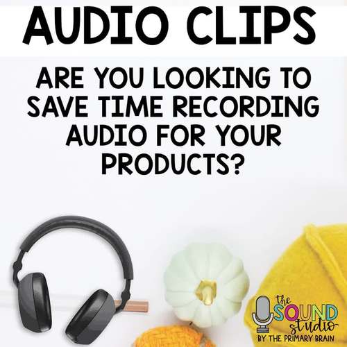 Fall Themed Audio Clips - Sound Files for Digital Resources | TPT