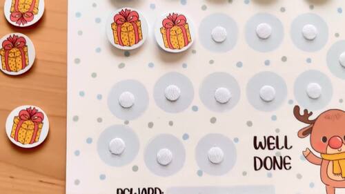 Christmas Behavior Chart for Kids Reward Chart Printable Santa Chore Chart