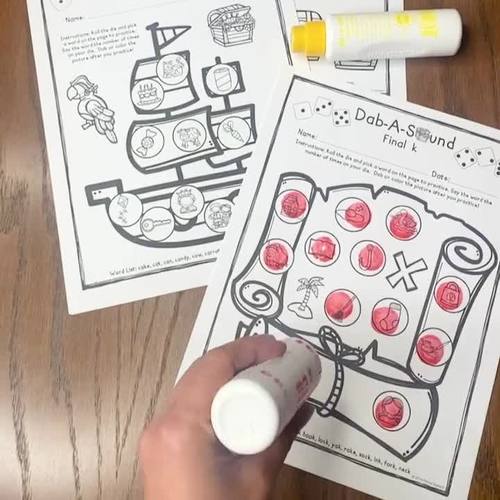 Dab-A-Sound Pirate Edition: Speech therapy Print & Digital Articulation ...
