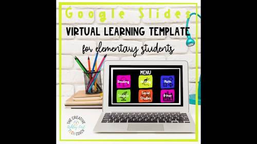 Virtual Google Slides Template for Elementary Students | TPT